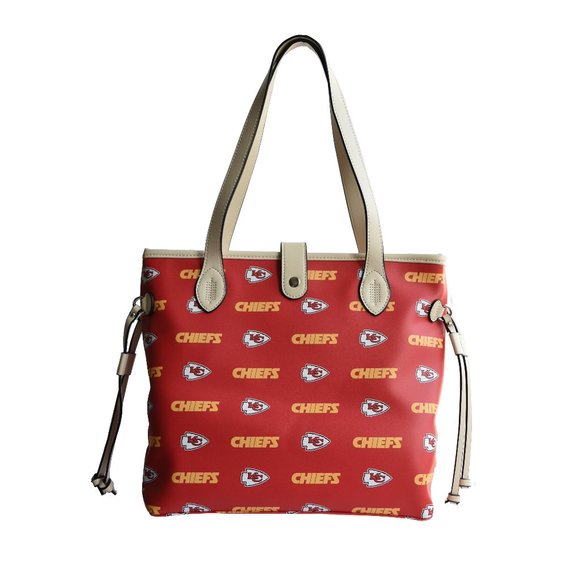 Bags | Nfl Kansas City Chiefs Patterned Tote Bag | Poshmark